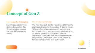 Concept of Generation-z and use of social media | PPTX