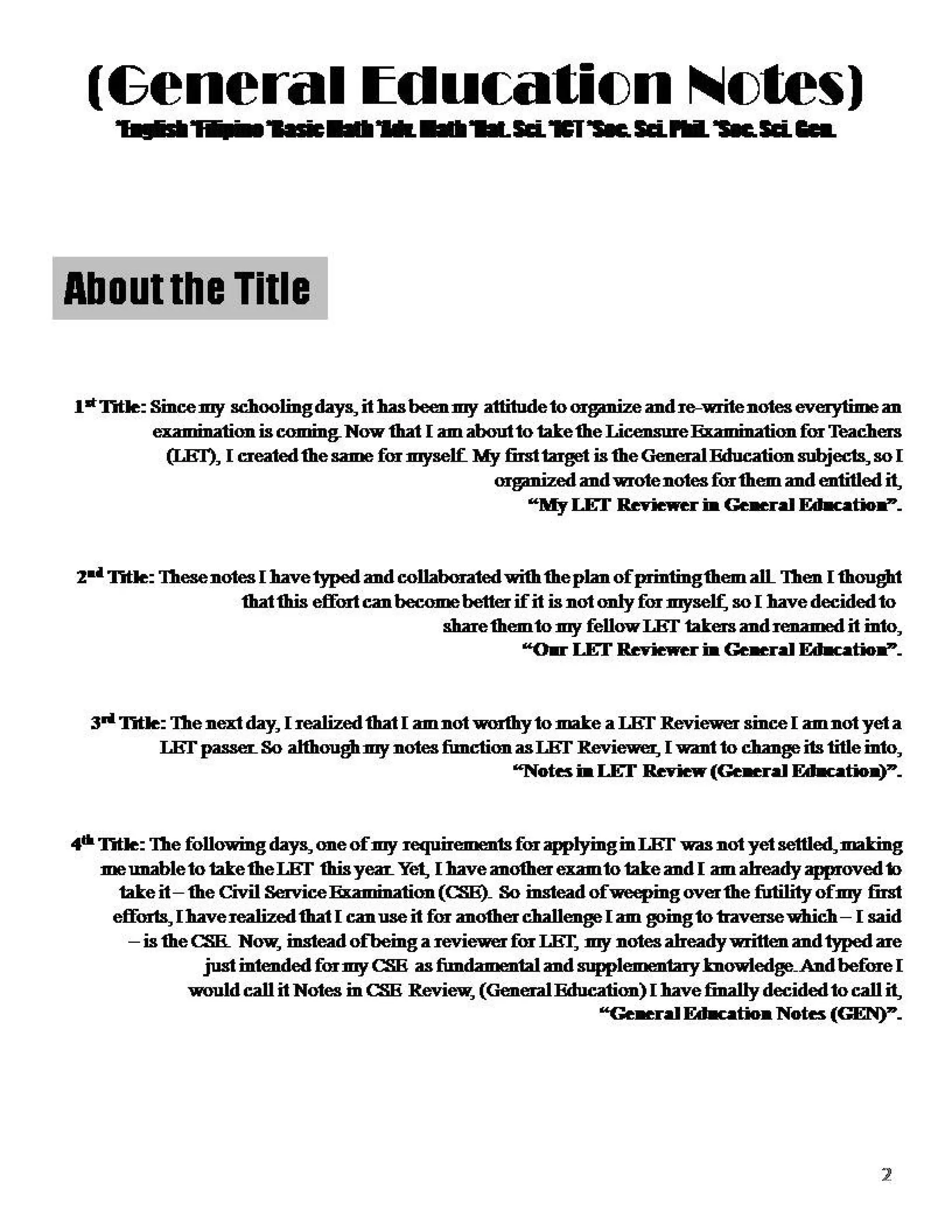 GEN Intro-Extro | PDF