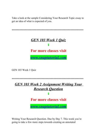 Gen 103 Enhance teaching-snaptutorial.com