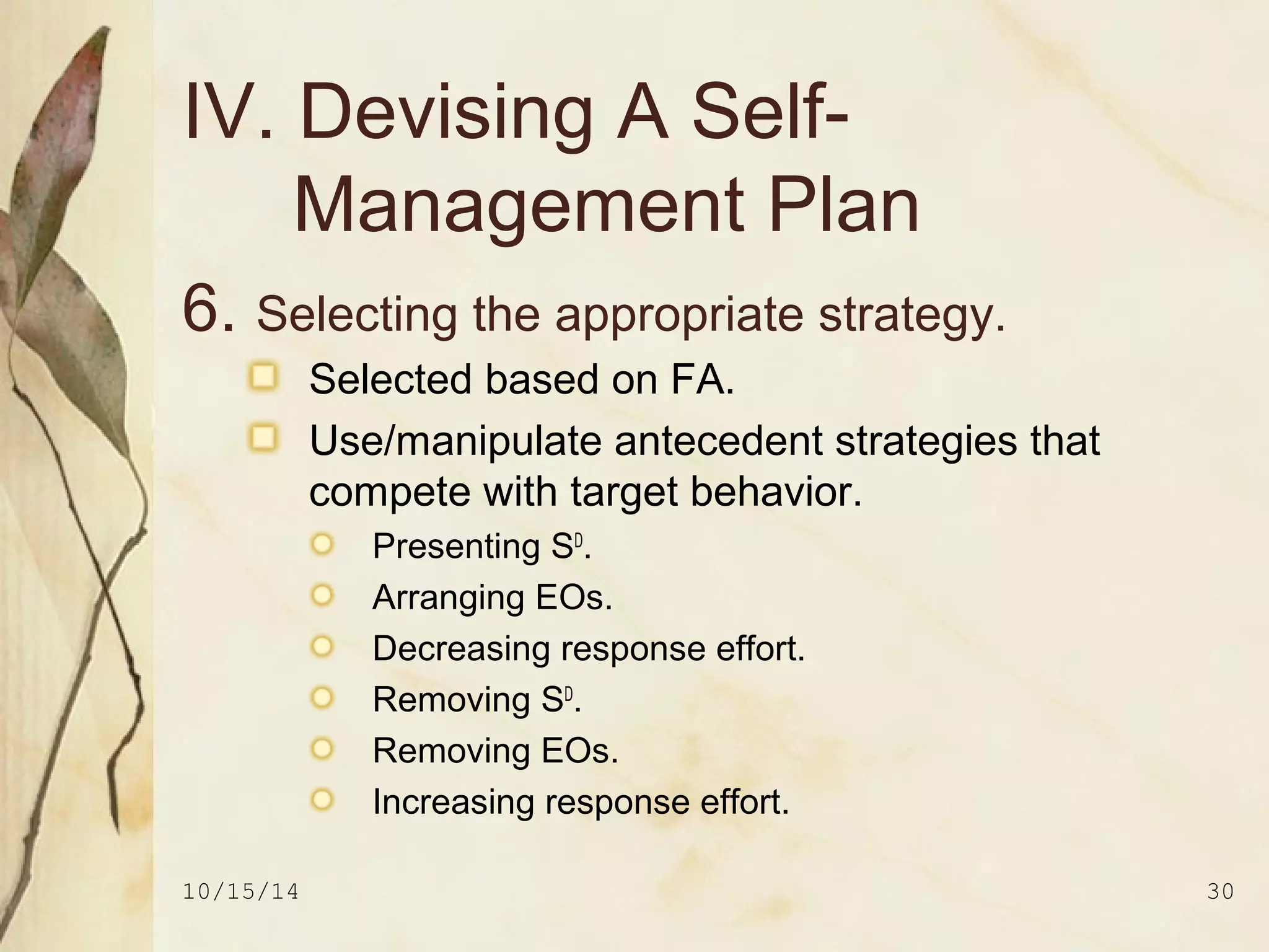 Self-management | PPT