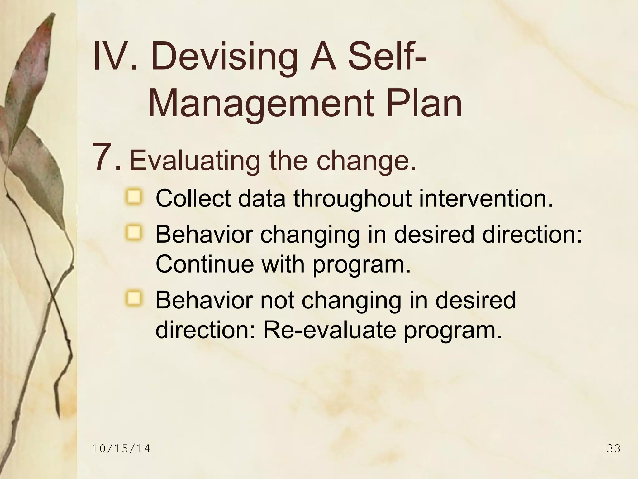 Self-management | PPT