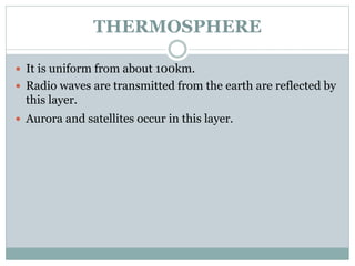 Structure of the atmosphere | PPTX