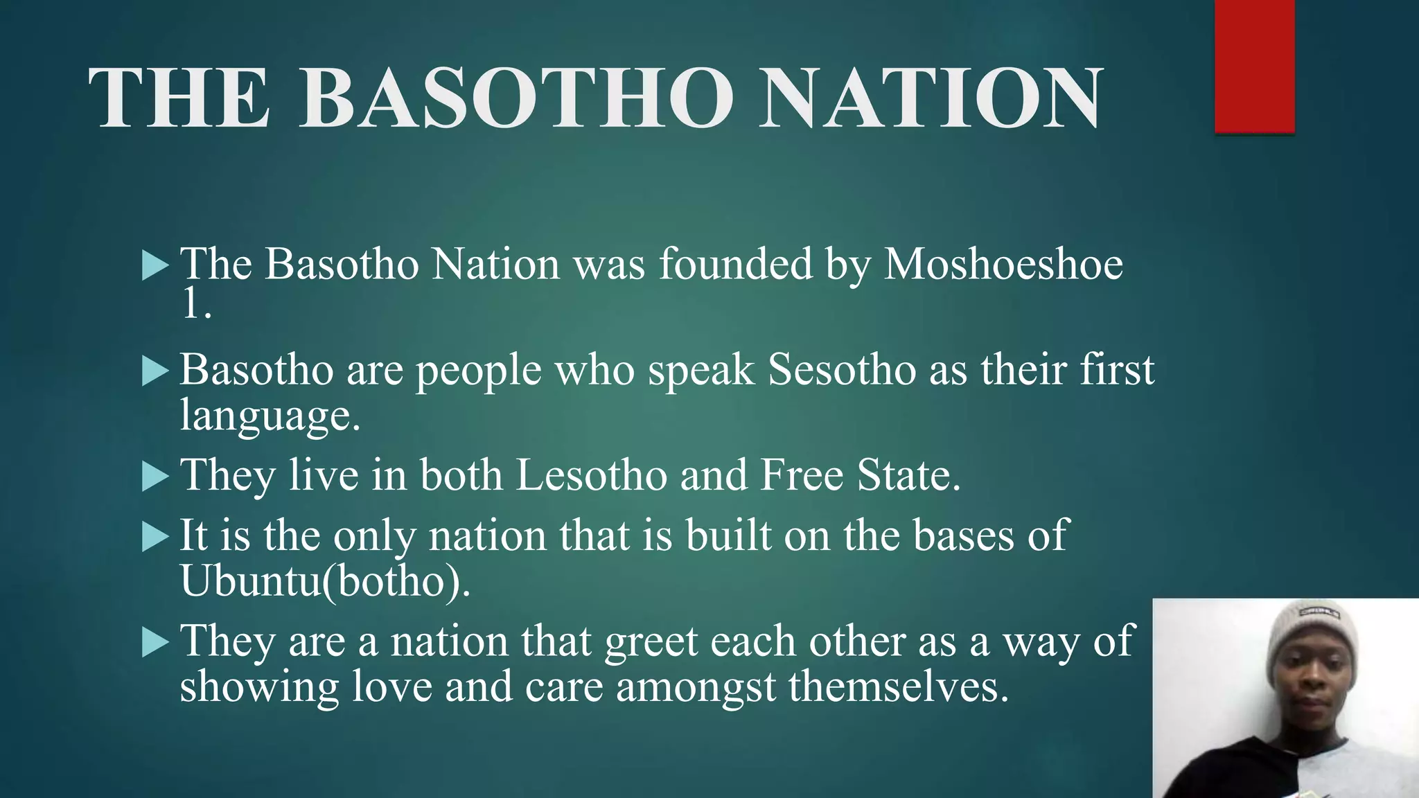 The basotho nation | PPTX