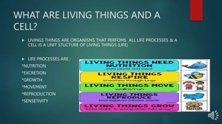 LIVINGTHINGS & CELLS | PPT