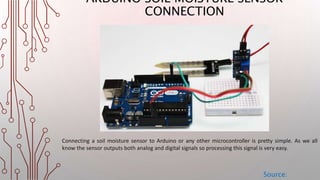 Learn Soil Moisture Sensor Using Arduino | PPT
