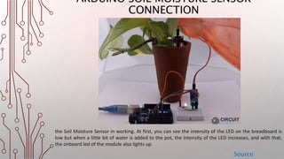 Learn Soil Moisture Sensor Using Arduino | PPT