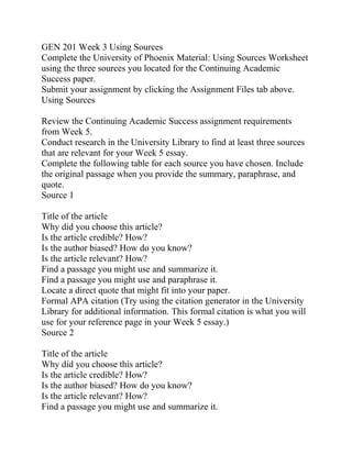 Gen 201Believe Possibilities / snaptutorial.com | Student Loans | Personal Debt