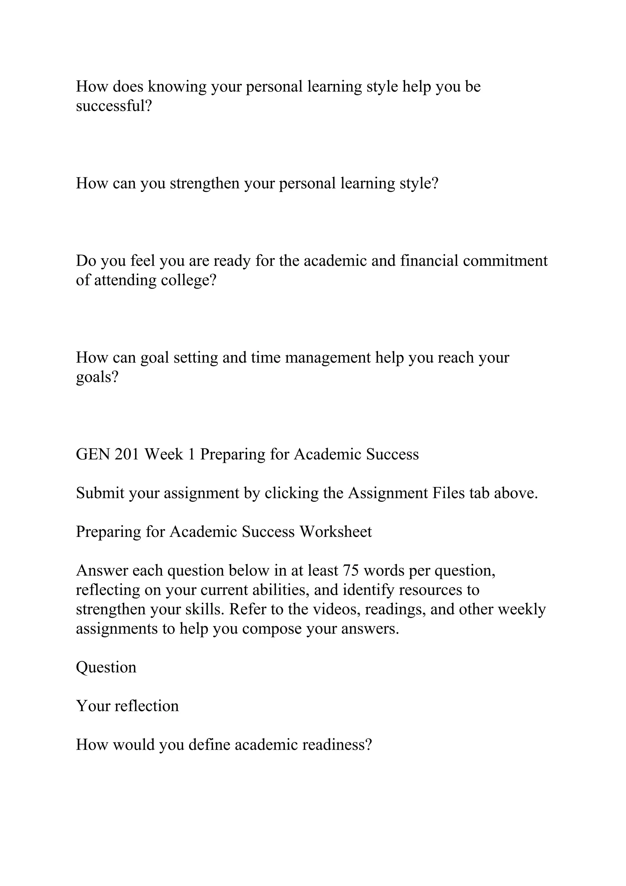 Gen 201 Exceptional Education / snaptutorial.com