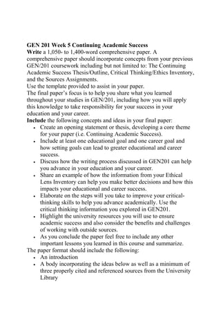 Gen 201 Exceptional Education / snaptutorial.com
