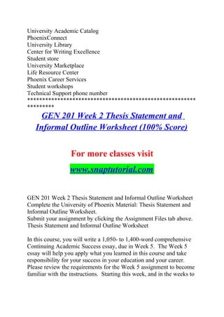 Gen 201 Exceptional Education / snaptutorial.com