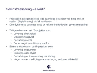 Business case og gevinstrealisering | PPTX