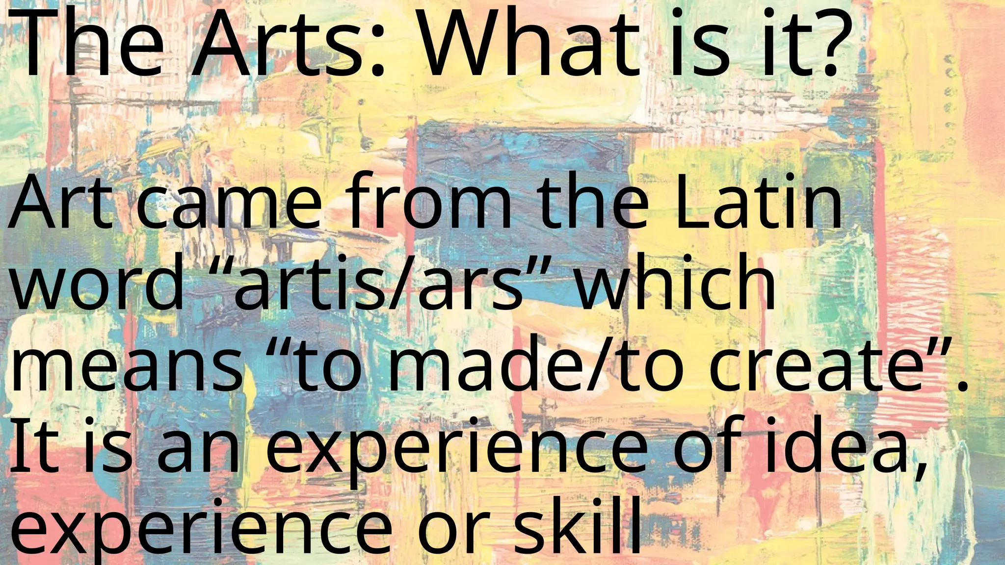 GEN222 Lesson 1.- Introduction to Arts Appreciationpptx | PPTX