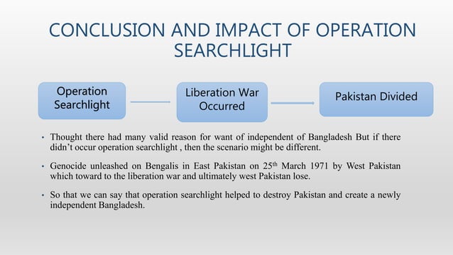 Operation Searchlight | PPT