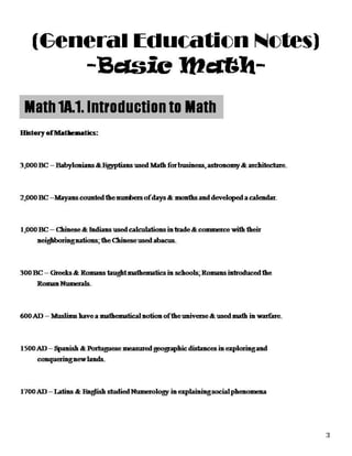 Basic Math | PDF