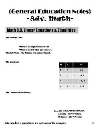 Advanced Mathematics (GEN 341) | PDF