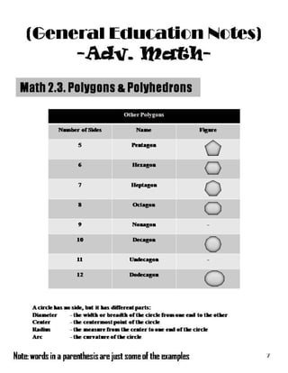 Advanced Mathematics (GEN 341) | PDF