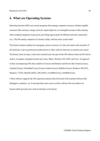 Research in Internet of Things' Operating Systems (IoT OS's) | PDF