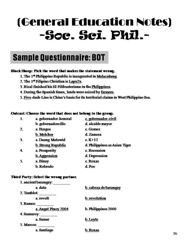 Social Science Philippines (GEN) | PDF