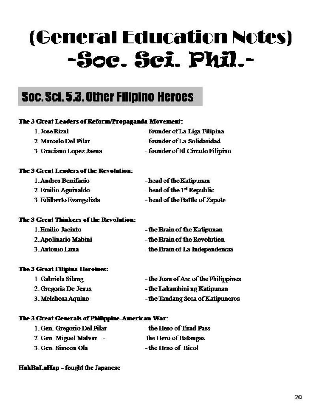 Social Science Philippines (GEN)