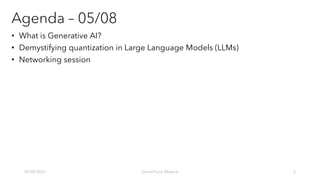 GenAI August Meetup Pune | PDF | Technology & Computing