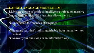 GENERATIVE ARTIFICIAL INTELLIGENCE &DATA ANALYTICS | PPTX