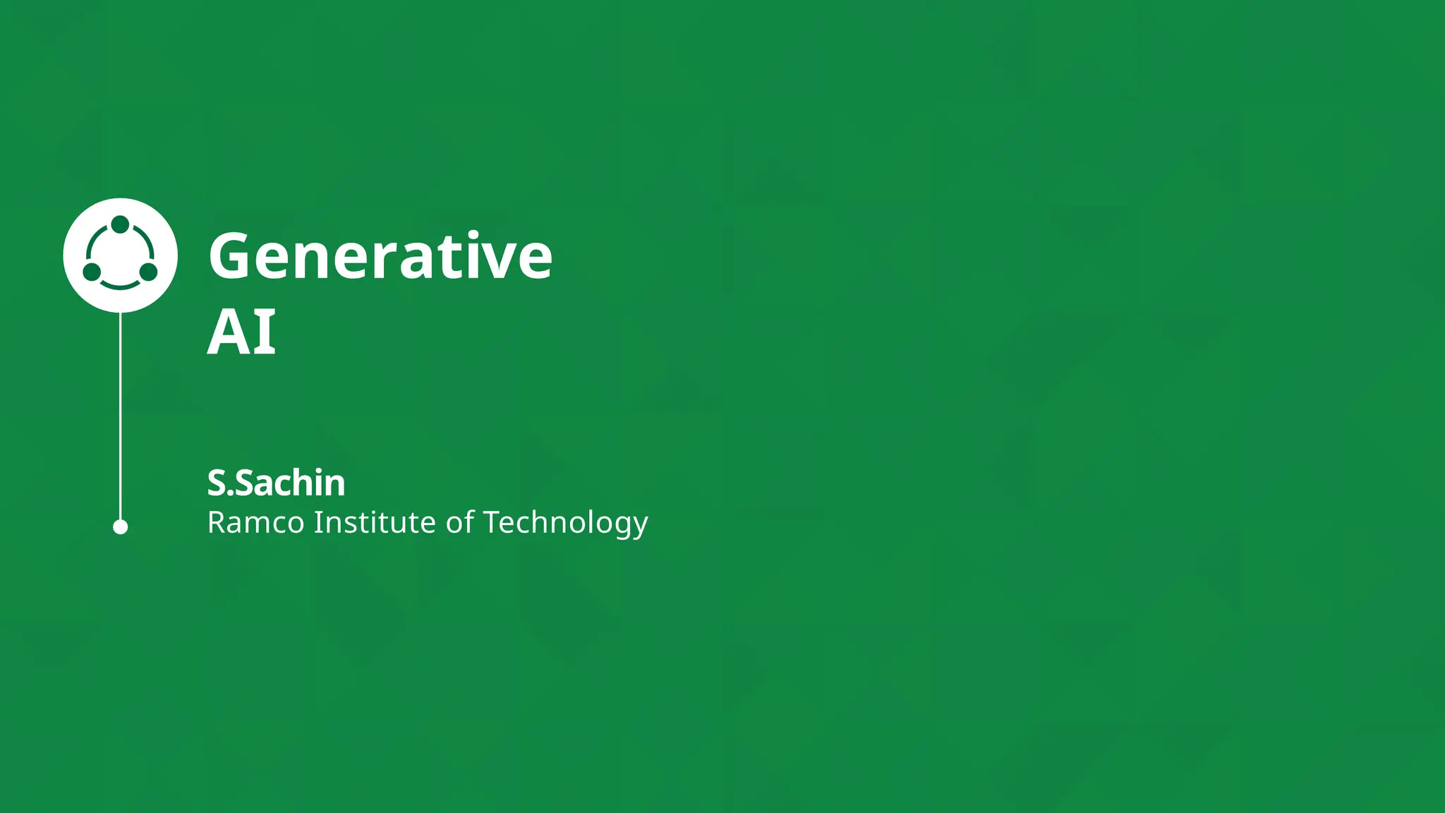 Gen Ai Introduction to Generative AI to the world | PPTX