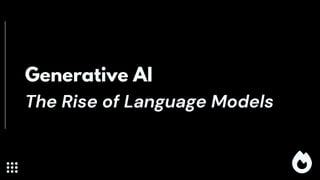Generative AI and the Rise of Large Language Models | PDF