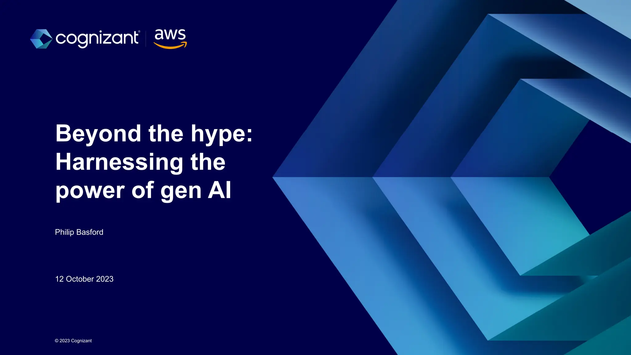 Gen AI Cognizant & AWS event presentation_12 Oct.pdf | Cloud Computing | Internet