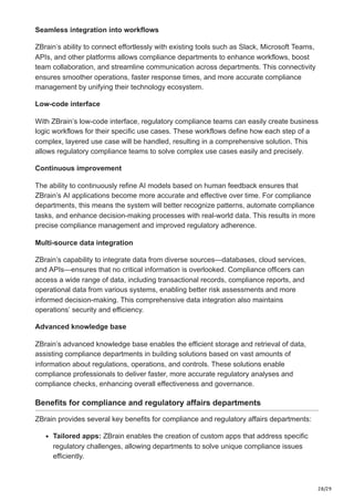 Generative AI for regulatory compliance: Scope, integration approaches, use cases, challenges ...