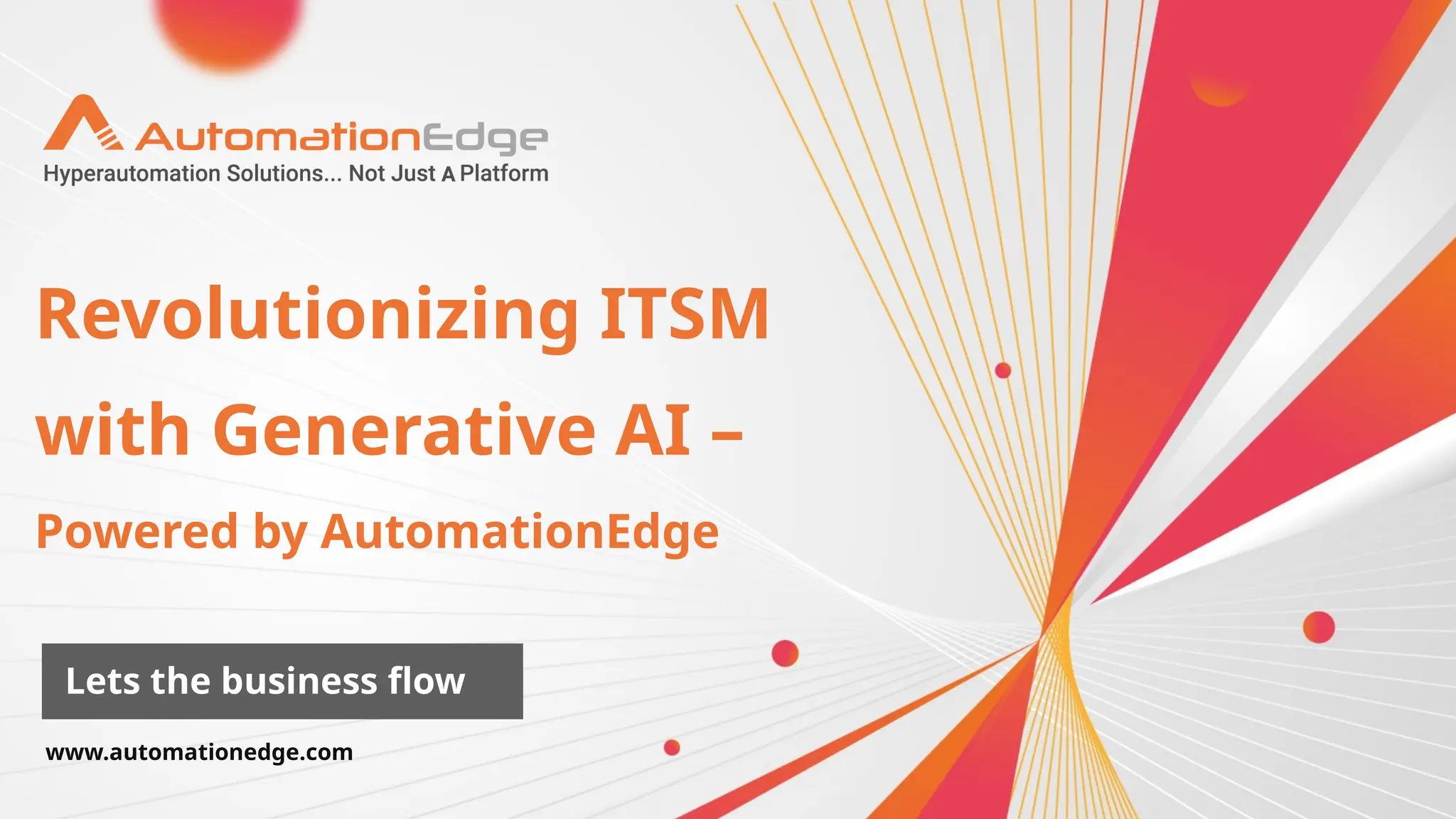 Revolutionizing ITSM with Generative AI – Powered by AutomationEdge | PPTX
