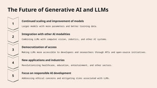 Generative AI and Large Language Models (LLMs) | PPTX
