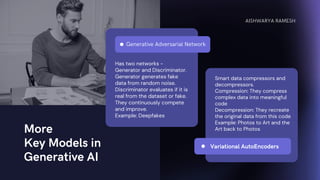 Generative AI - The Future of Creation (Presentation by Aishwarya Ramesh) | PDF