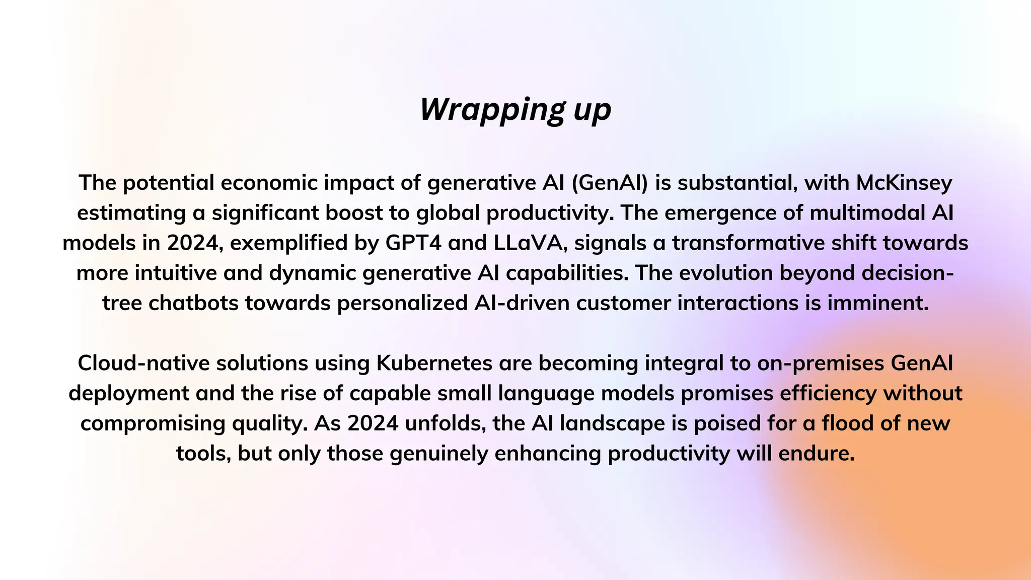 What to Expect from Generative AI in 2024 | PPT