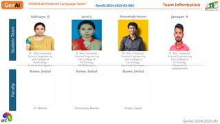 genai ppt Verbo-AI Powered language tutor | PPT