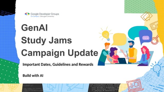 Gen AI Study Jam Campaign Updated info.pptx | eSports | Video Gaming