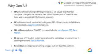 GDSC ASEB Gen AI study jams presentation | PPTX