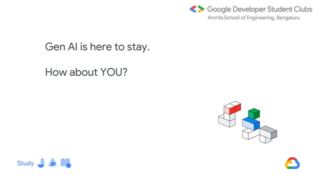 GDSC ASEB Gen AI study jams presentation | PPTX | Technology Industry ...