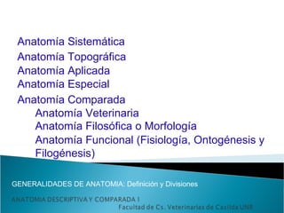 Generalidades de anatomía | PPT