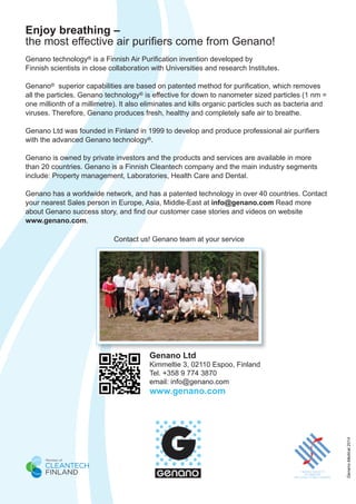 Genano professional air decontamination | PDF