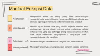 Proteksi Data - Enkripsi Data Kelas 7 | PDF