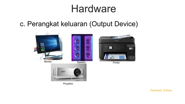 Sistem Komputer dan Komponen Penyusunnya Kelas 10 | PDF