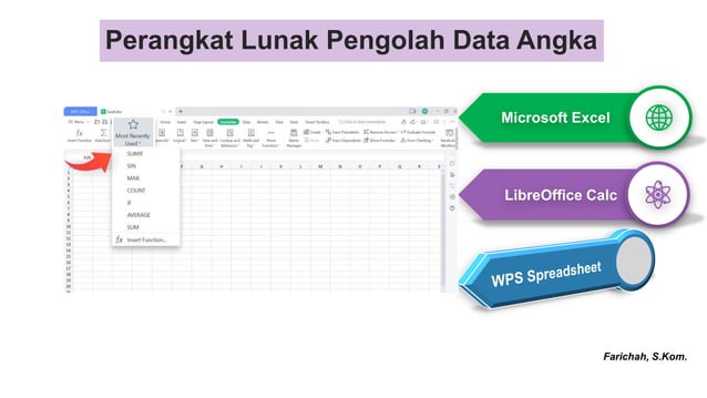 Pengolahan Data Menggunakan Microsoft Excel Kelas 7 | PDF