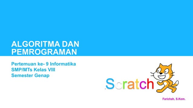 Algoritma dan Pemrograman Aplikasi Scratch | PDF