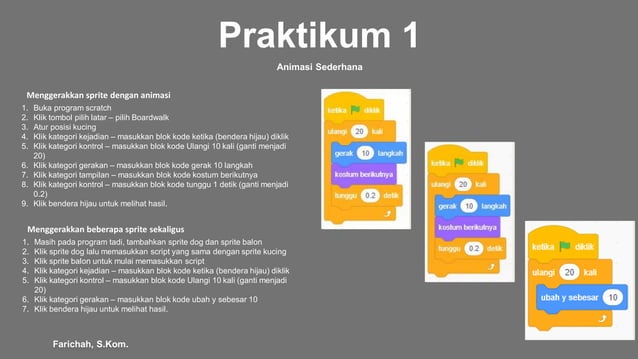Algoritma dan Pemrograman Aplikasi Scratch | PDF
