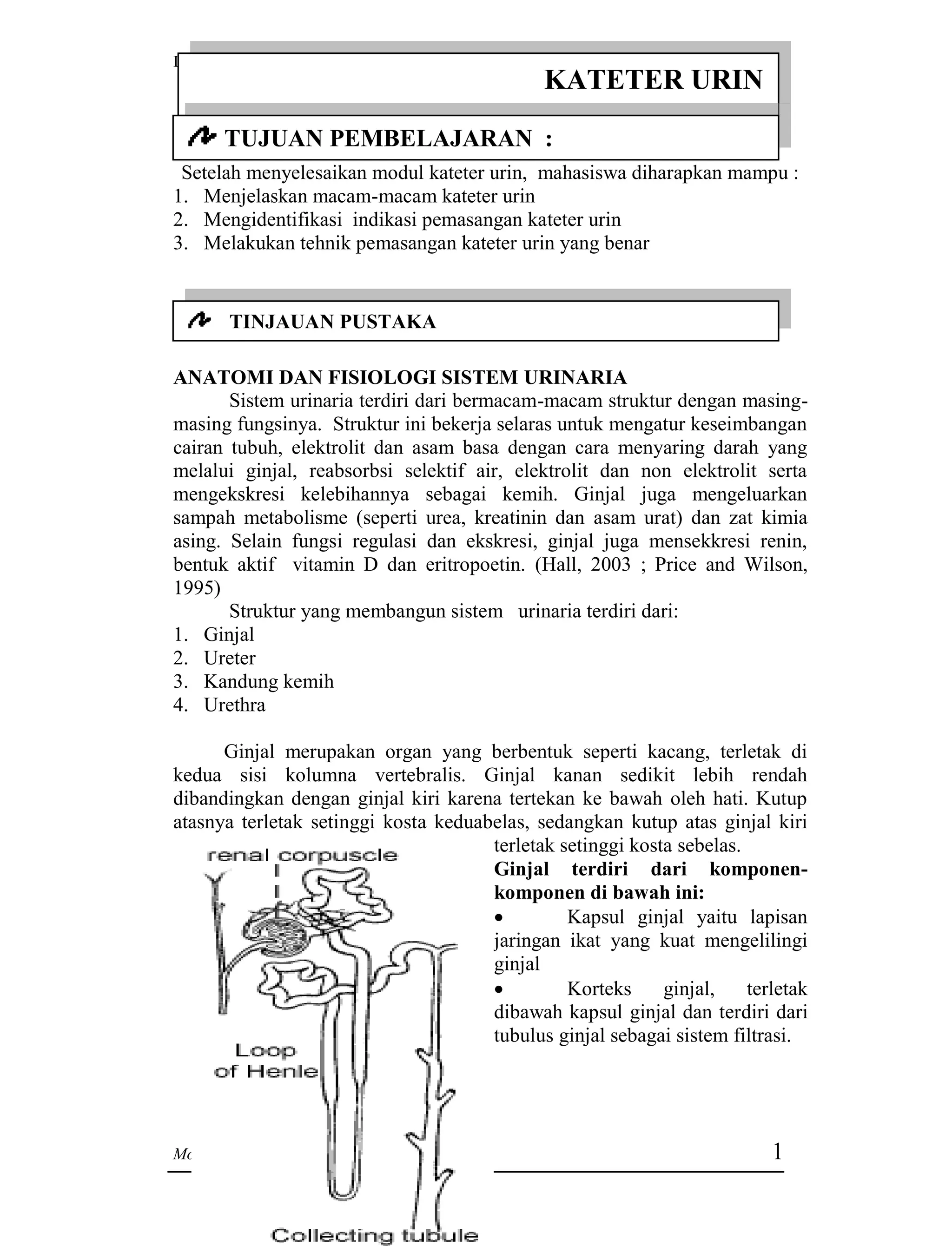tekhnik pemasangan kateter urin | PDF