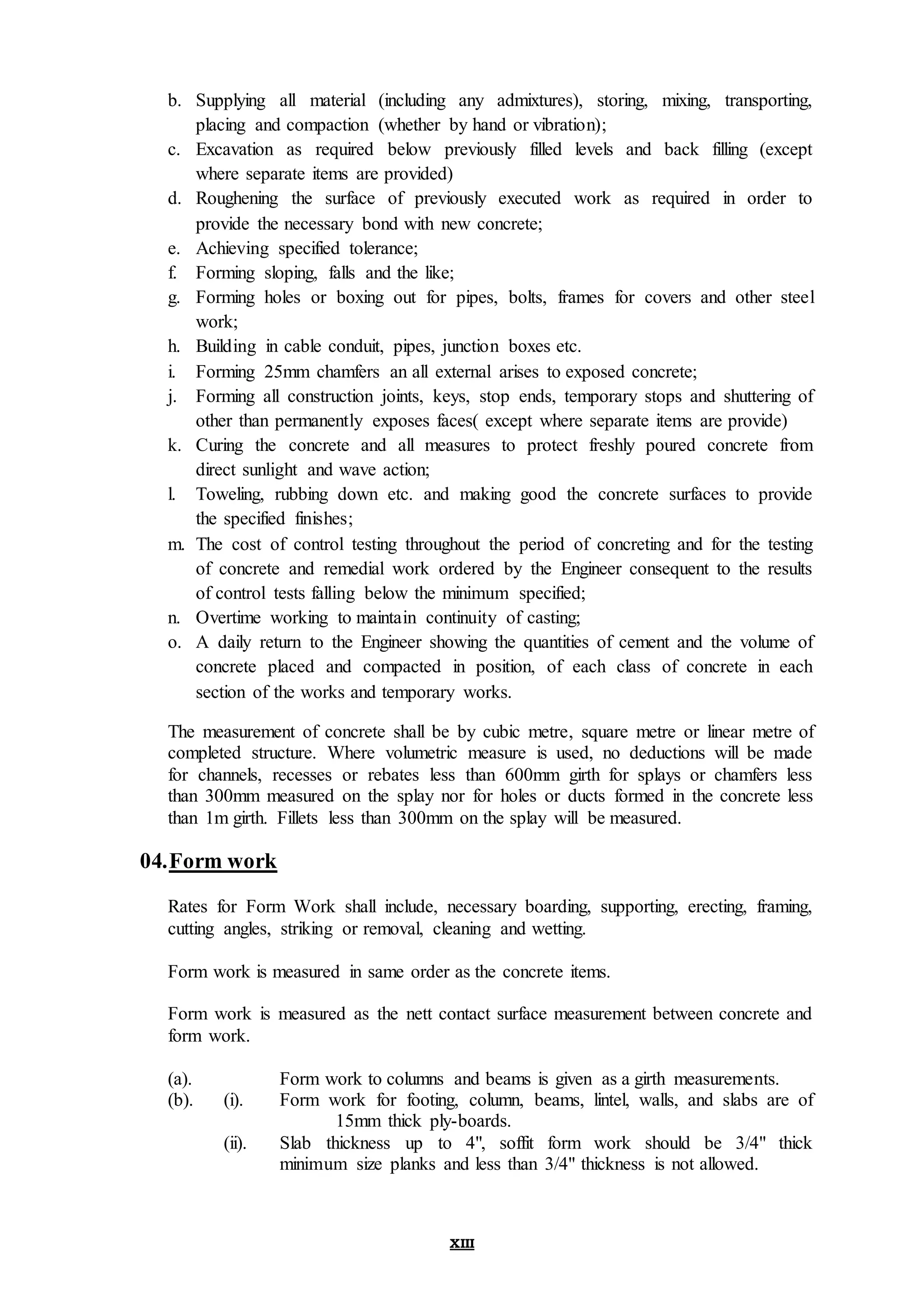 General notes to BSR BUILDING SCHEDULE OF RATES | DOCX