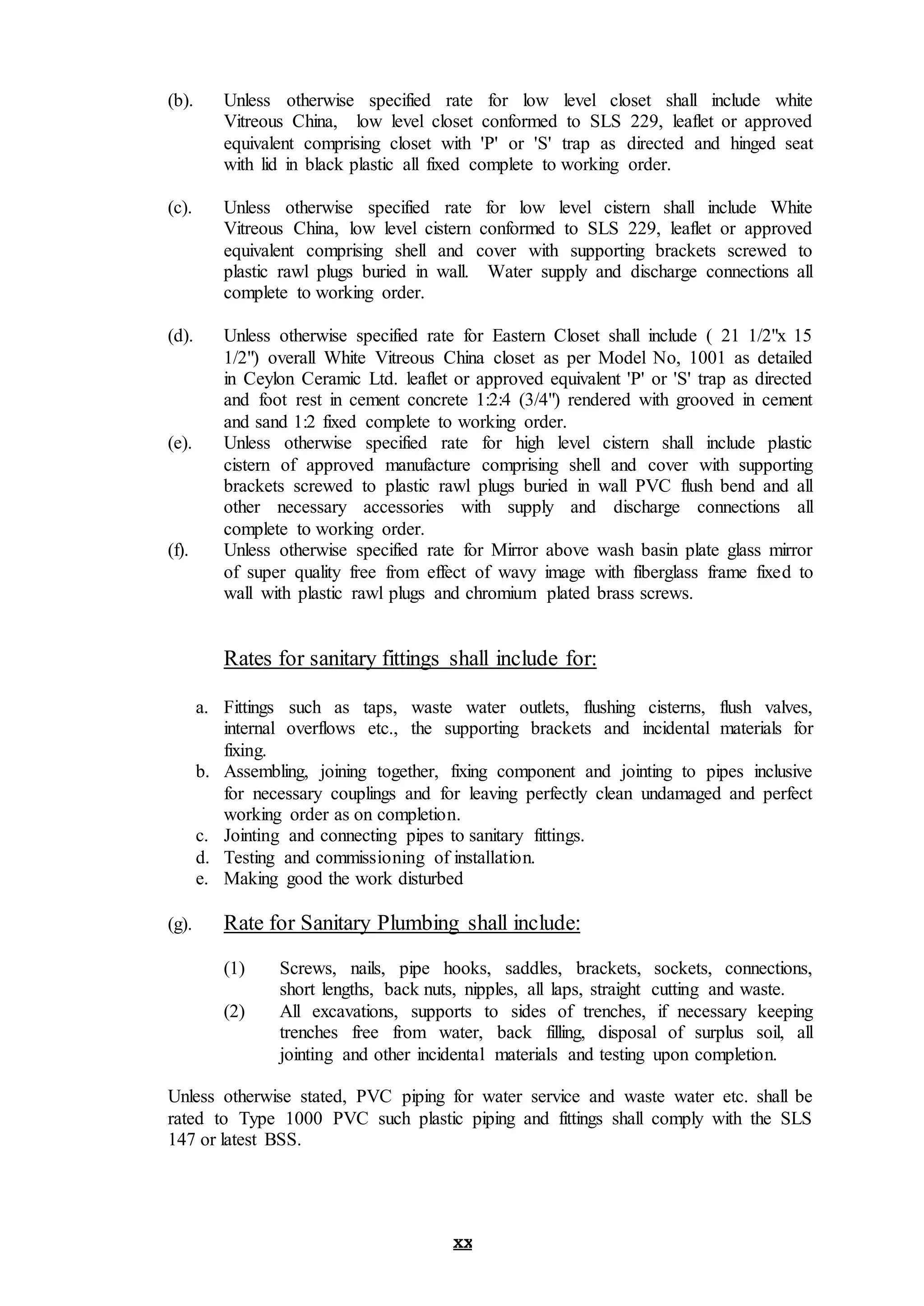General notes to BSR BUILDING SCHEDULE OF RATES | DOCX