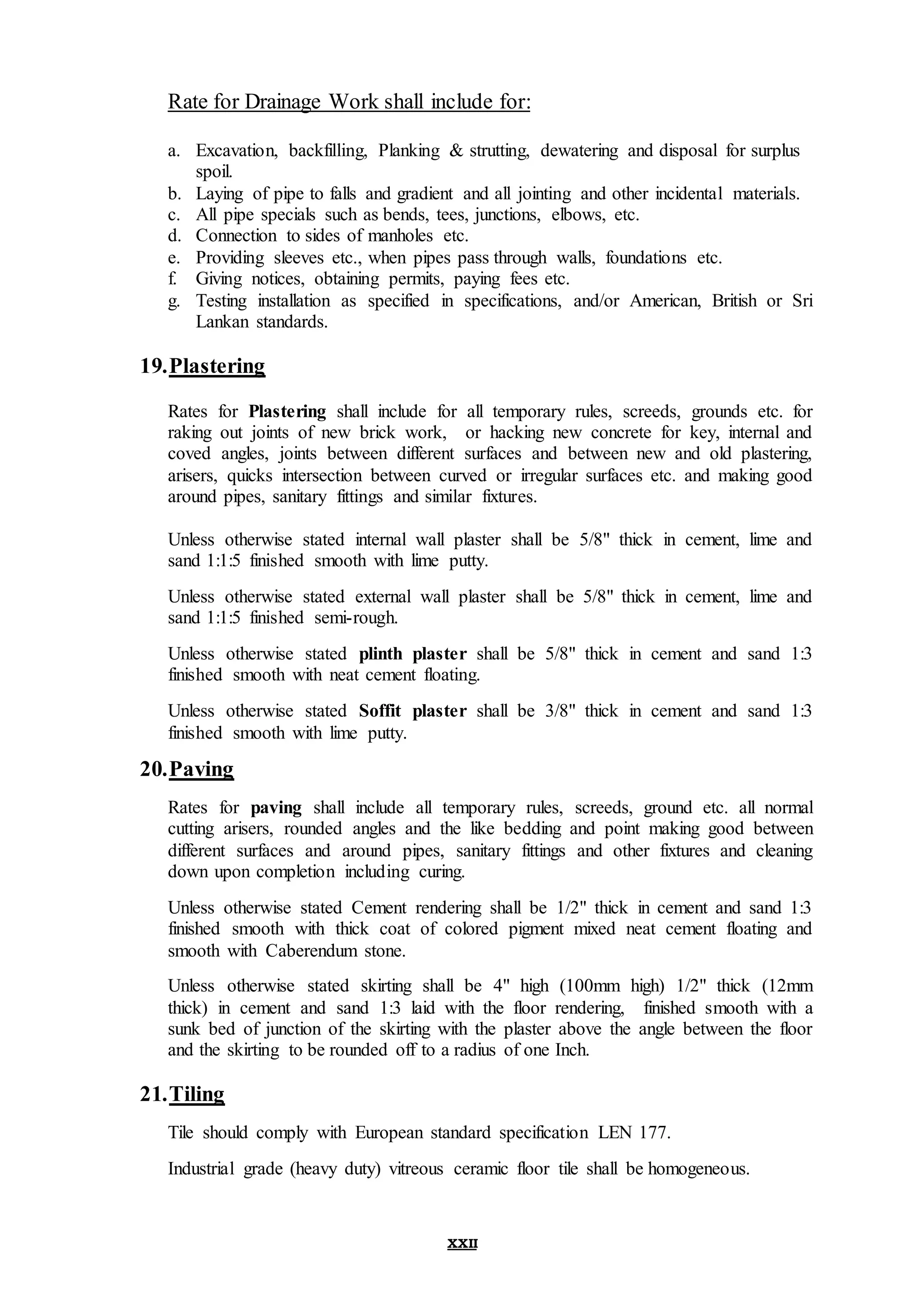 General notes to BSR BUILDING SCHEDULE OF RATES | DOCX