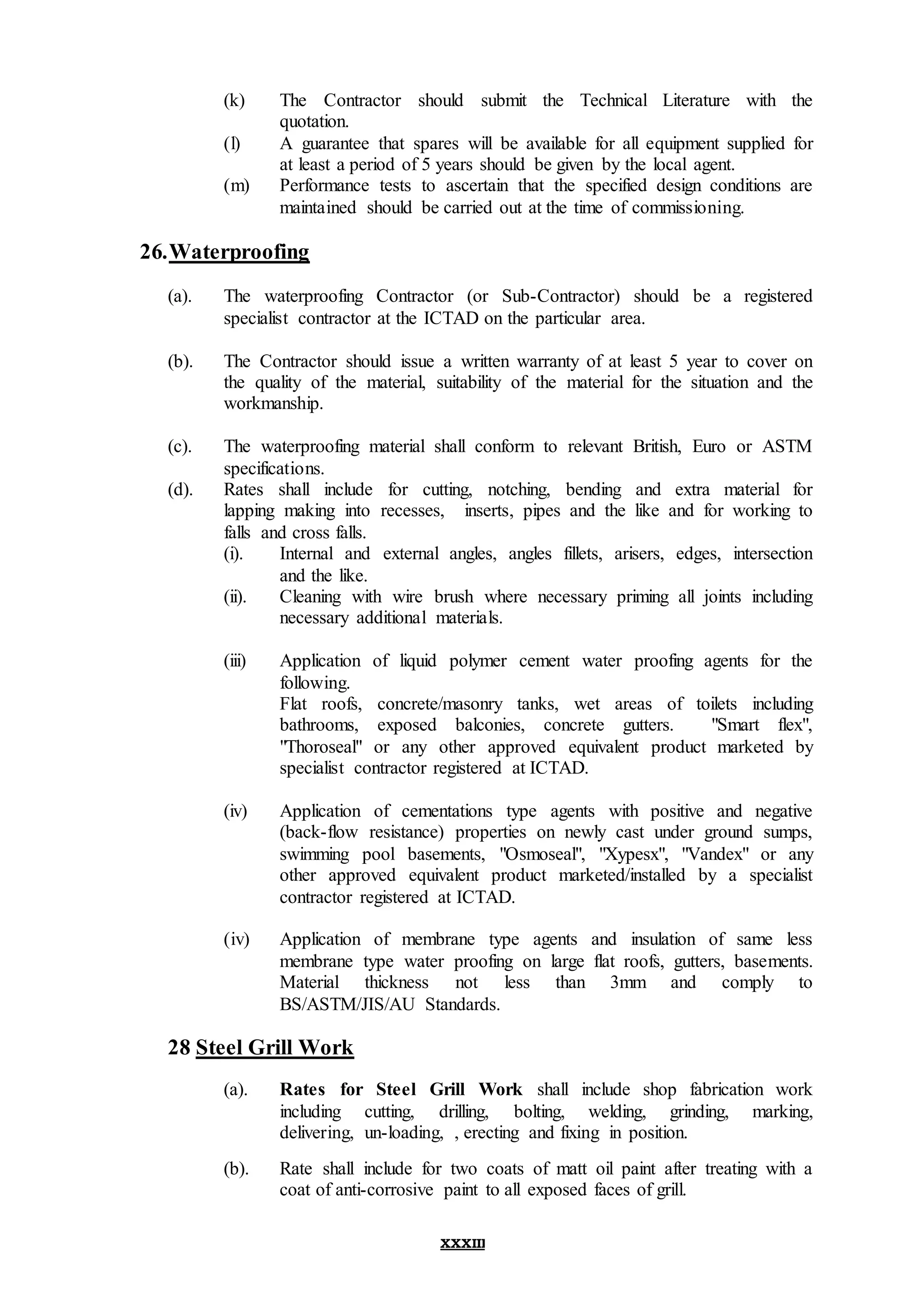 General notes to BSR BUILDING SCHEDULE OF RATES | DOCX
