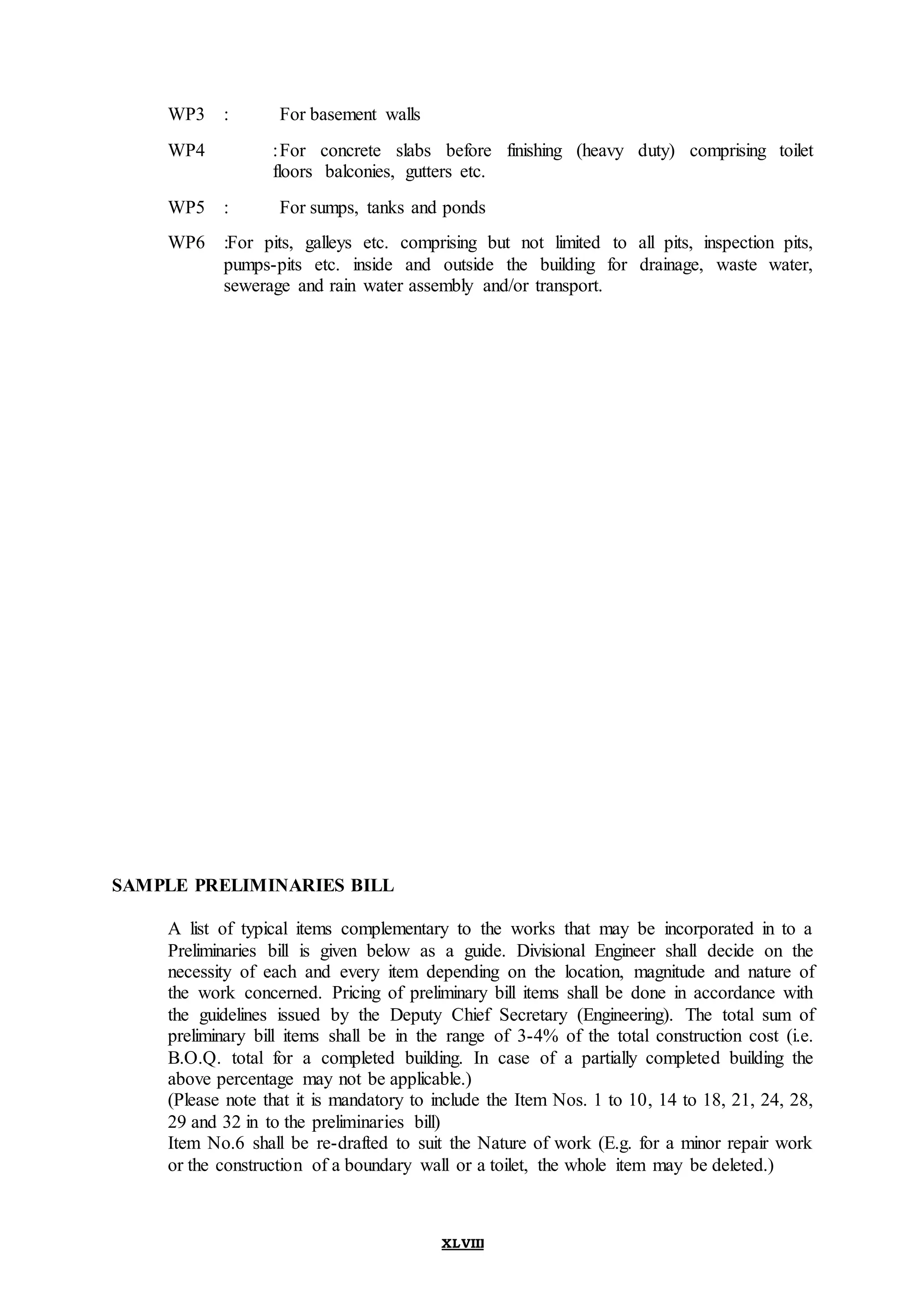 General notes to BSR BUILDING SCHEDULE OF RATES | DOCX
